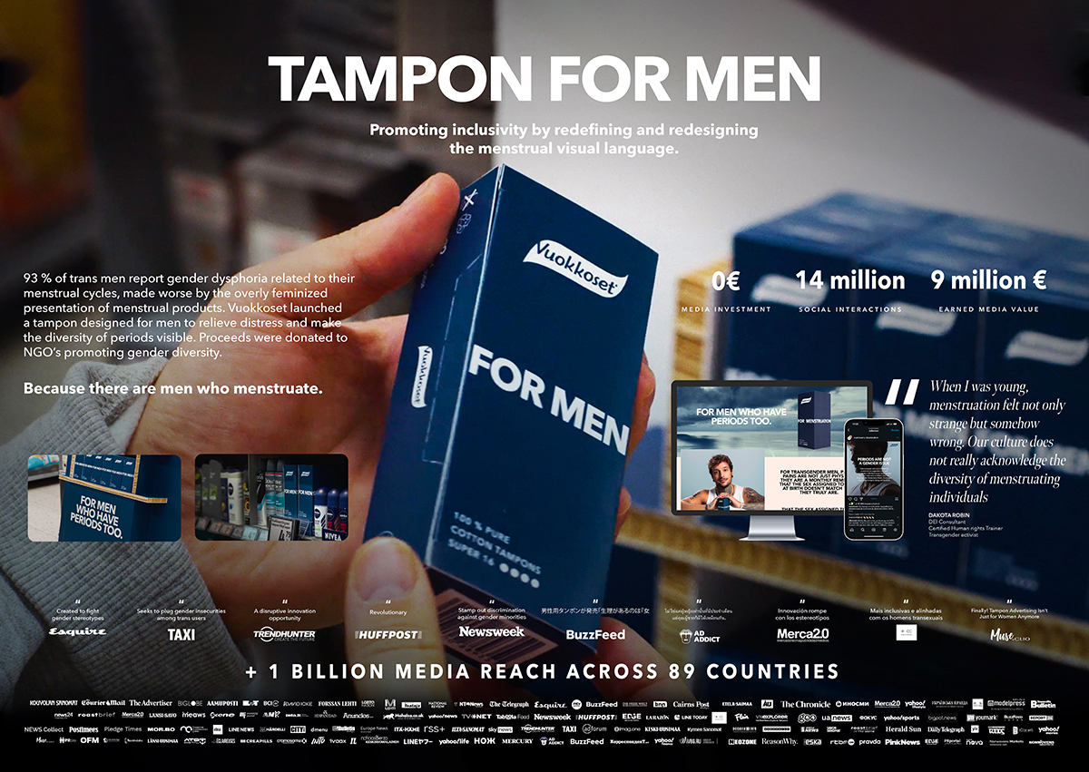 Tampon FOR MEN - ACT in Cannes
